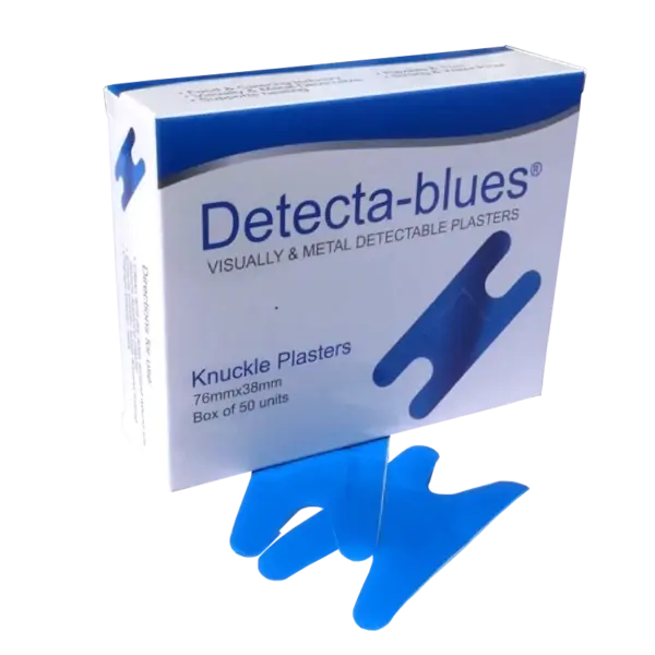 Blue Detectable Shaped Plasters, Knuckle, Finger Tip and Finger ...