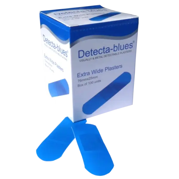 Blue Detectable Standard Plasters - Safety Online