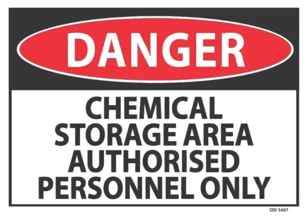 Danger Chemical Storage Area - Safety Online