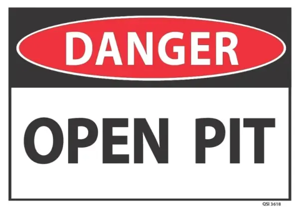 Danger Open Pit - Safety Online